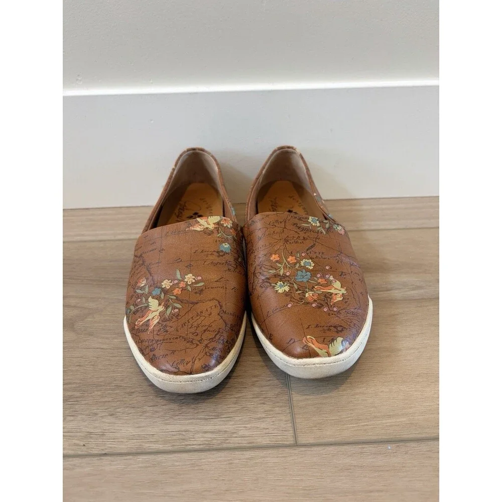 Patricia Nash | Shoes | Patricia Nash Lola Slipon Flat Shoes Floral Map ...